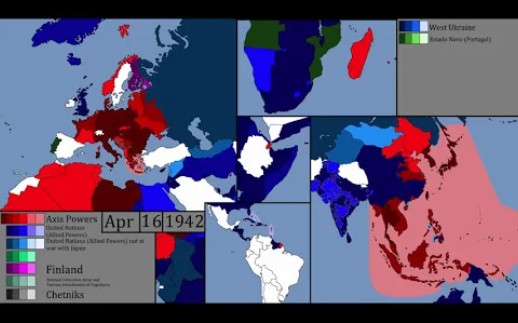 【历史地图】第二次世界大战:对抗暴政的每一天(1939-45)