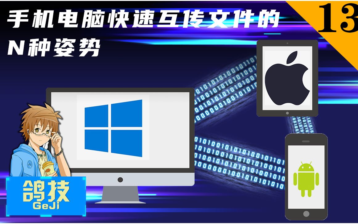 【鸽技13】手机电脑快速互传文件的N种姿势