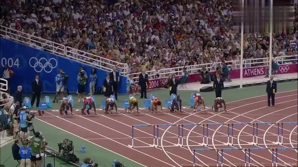 中国飞人刘翔凭借一波世界级操作 在雅典奥运会110米栏霸气夺冠