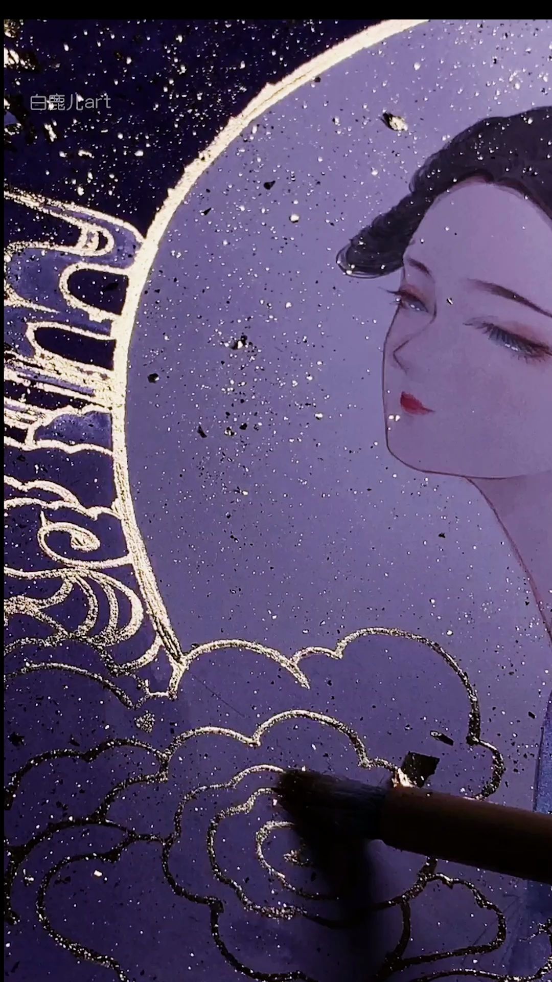 手绘古风商业插画过程