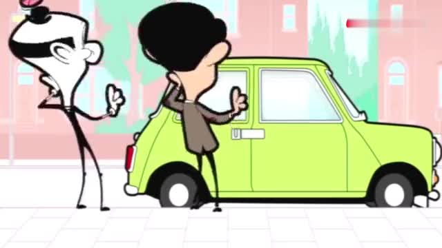 憨豆搞笑动画:憨豆居然没有发现小丑在身后一直跟到了家里