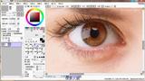 4眼睛的结构SAI绘画 PS转手绘 Q版 PS教程 SAI转手绘photoshop把...