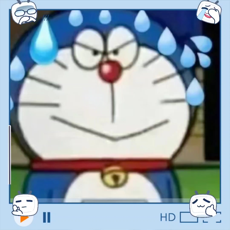 哆啦A梦表情包,片尾有惊吓