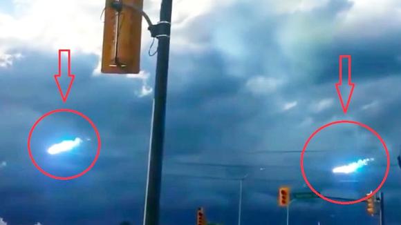 输电线上突然产生了电弧,这种电弧非常容易引起安全事故!