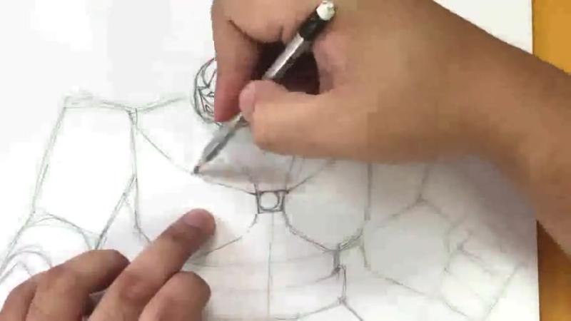 铅笔画绘画 钢铁侠机甲战衣