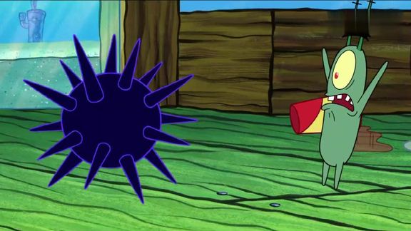 海绵宝宝 痞老板变成海胆