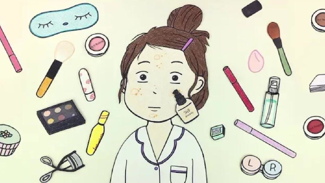 萌系定格动画:给小萝莉化美妆,每一秒都好可爱!