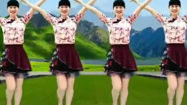 四大美女跳藏族舞蹈《洗衣歌》,人美歌甜,舞姿更美