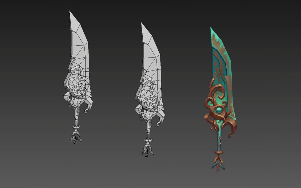 【3dmax】武器模型制作超详细精品教程、3D武器建模全流程