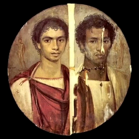 ...Fayum Necropolis中。金色小雕像暗示英雄气概,L袖子上的sw字代表好