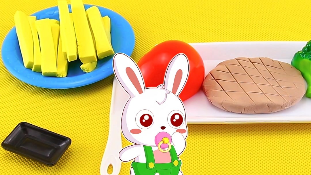 兔小蛋彩泥DIY 第18集 教你如何制作超好吃西餐