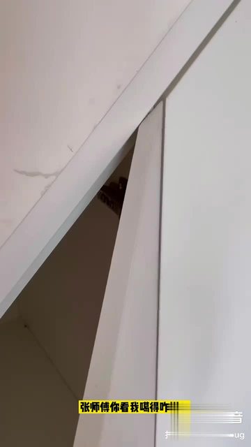 《定制家居设计》刘师傅安装了一个楼梯斜柜,长边安装铰链,门板内切...