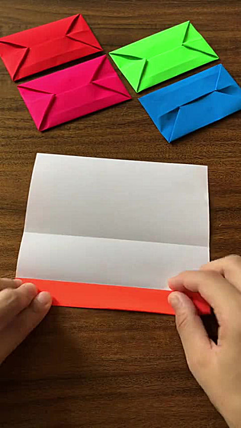 #手工简单信封折纸教程,教师节快到了,把想说的话放在信封里送给亲爱...