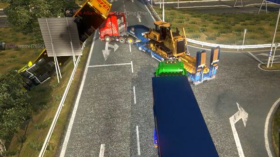 欧洲卡车模拟2;线上加来小道飞车(下)