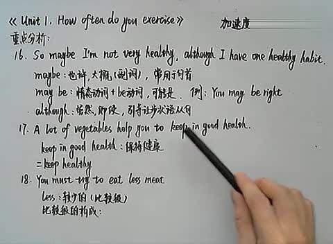英语教学视频_八年级上册英语Unit1《How often do