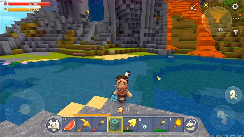 迷你世界:(三)制作一个飞行器 准备出去玩 带了几仓库的东西