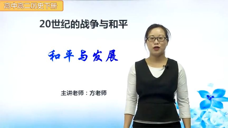 高中高二历史下册 第11讲和平与发展 高考历史复习选修3