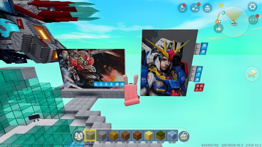 迷你世界:小杰参观超级帅气的高达模型