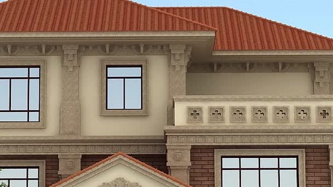 农村房屋设计图,造型构造精致端庄