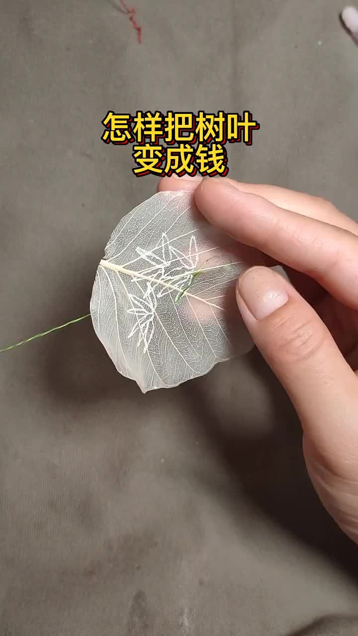 叶脉书签做起来很容易