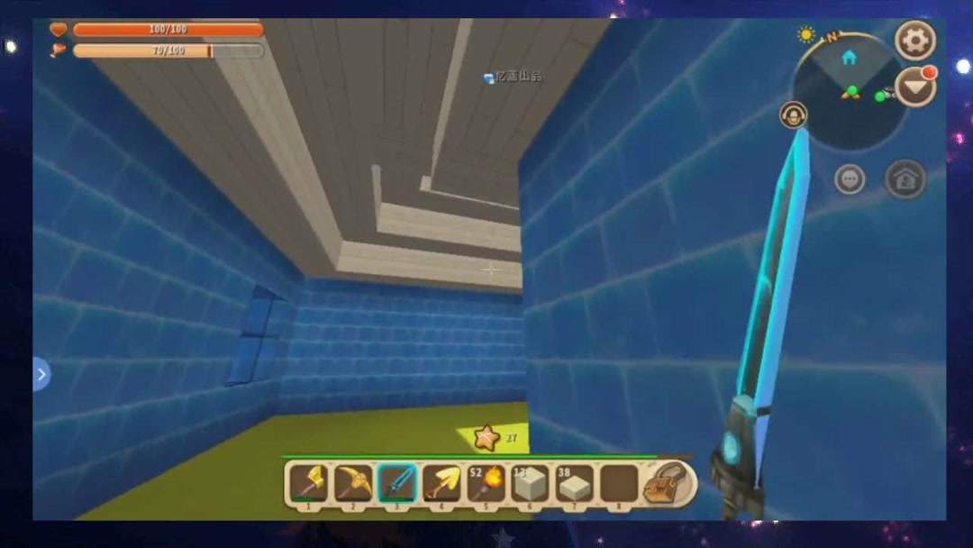 咸鱼君迷你世界联机16:和忆涵比建房大赛,看谁更有建房子的天赋