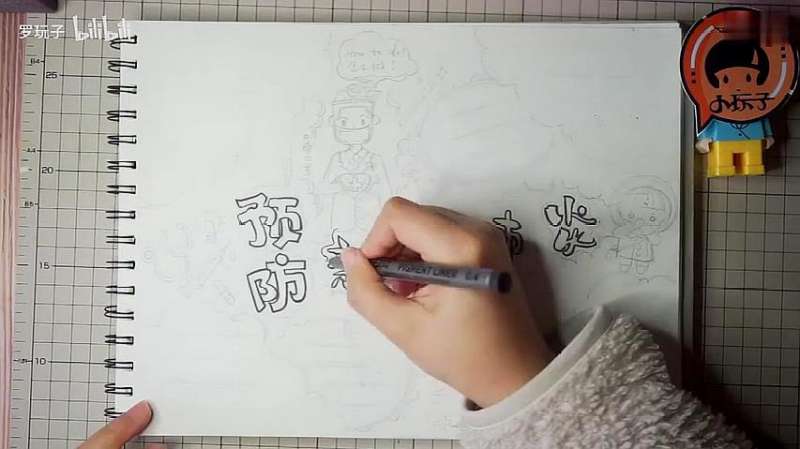 预防新型肺炎抗击新型冠状病毒我们在行动一起画手抄报!