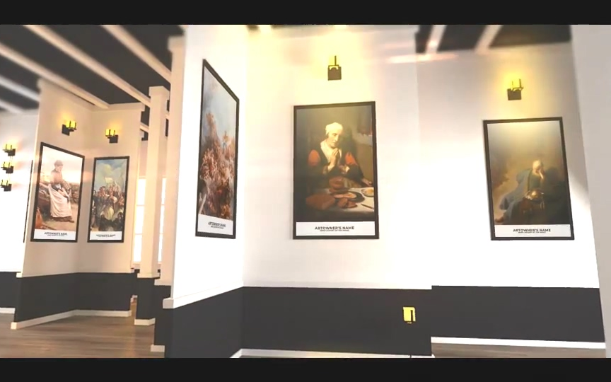 AE模板-美术馆博物馆艺术馆物品展示画廊作品展览视频模板摄影会展...