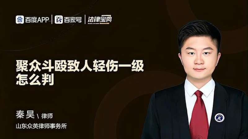 聚众斗殴致人轻伤一级怎么判