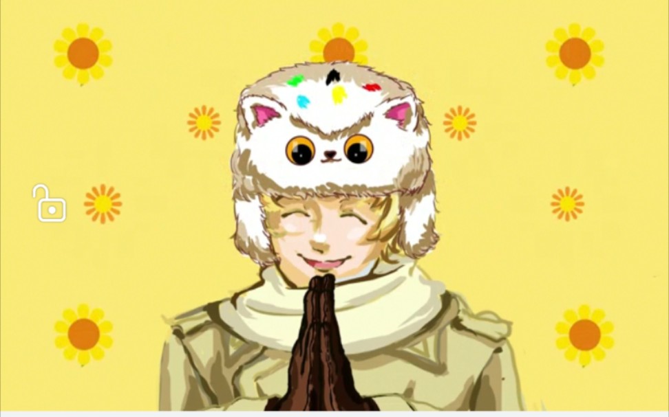 【生贺手书】过生日了,送露西亚一个帽子猫!