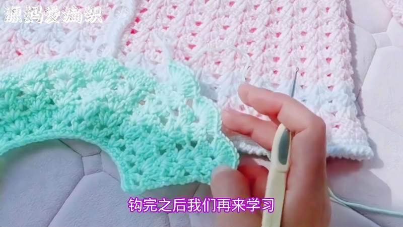 钩织宝宝开衫毛衣教程,四