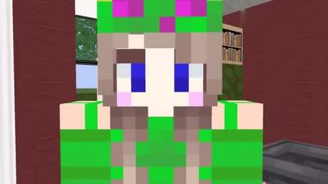 Minecraft动画,him娘化有多可爱?瞬间被颜值征服!