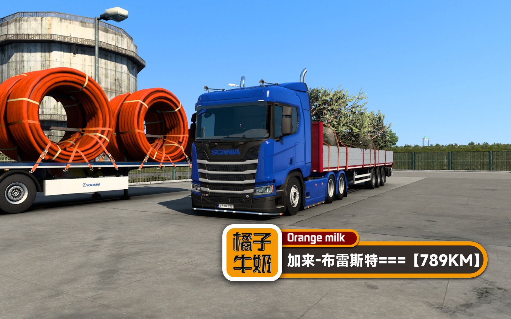 ߑ�多人运输 2022.6.1-Truckersmp线上 加来-布雷斯特 【789KM】