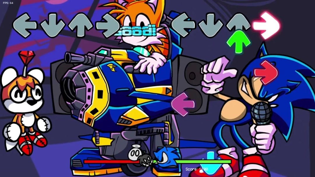 FNF周五夜放克:塔尔斯变成了玩具公仔,索尼克能把她救回来吗?