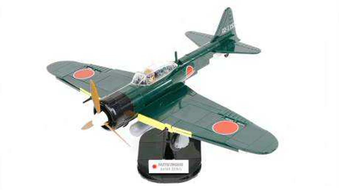 拼搭COBI积木5712,二战日本三菱A6M5零式战斗机