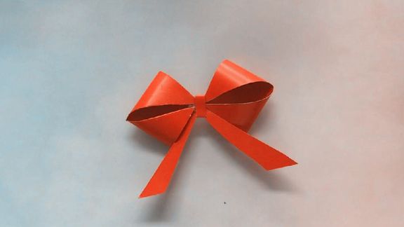 简单漂亮的蝴蝶结折纸,60秒就能学会,用来装饰礼物盒子美美哒