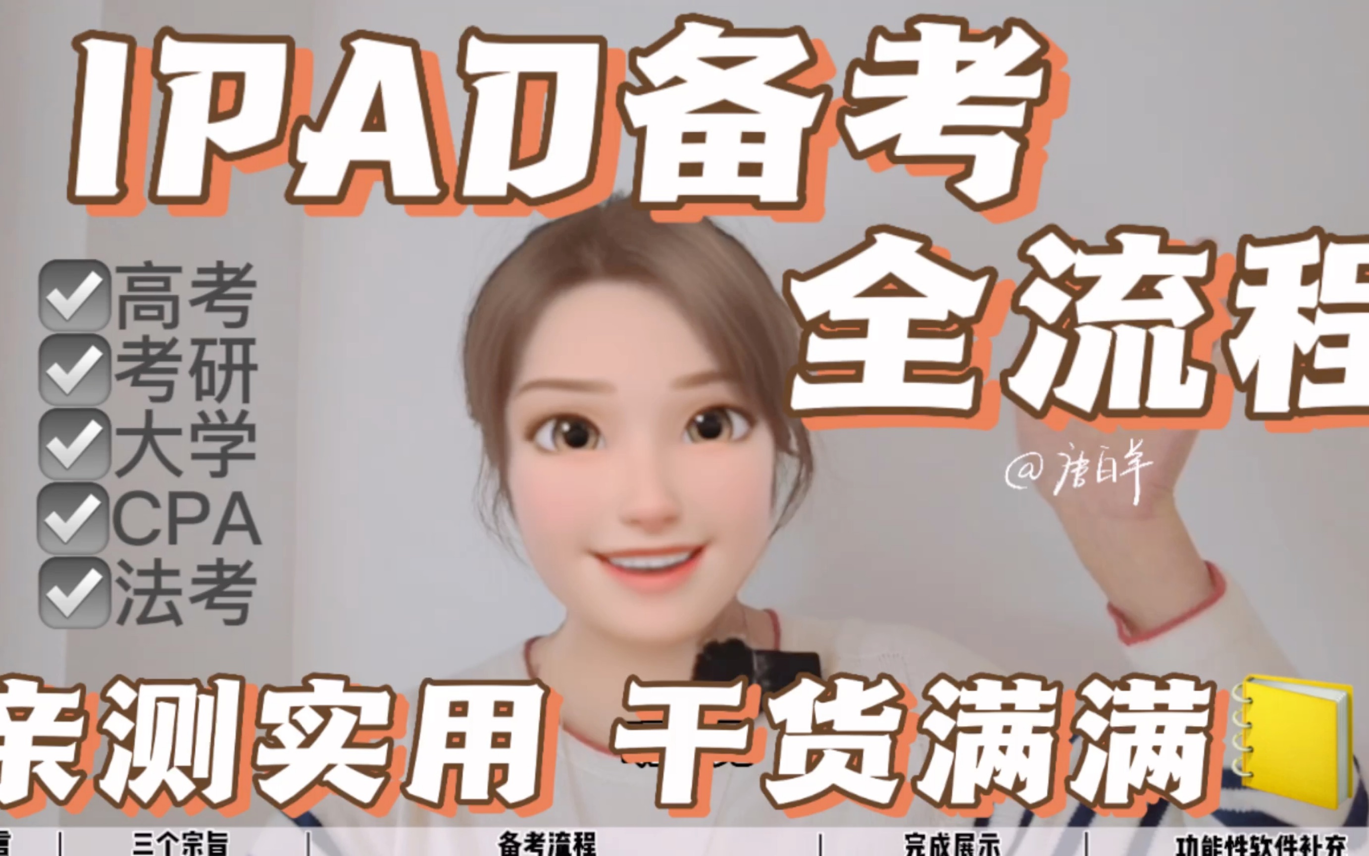 【唐白羊】如何高效使用Ipad构建思维框架,通关考试