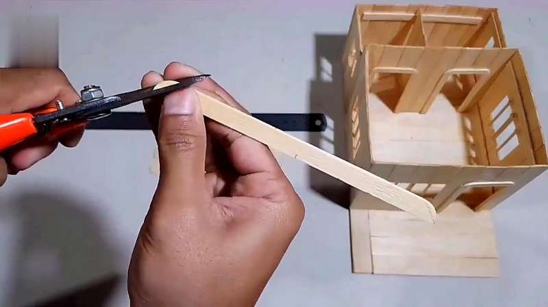 「DIY模型系列」用雪糕棍制作森林木屋的方法