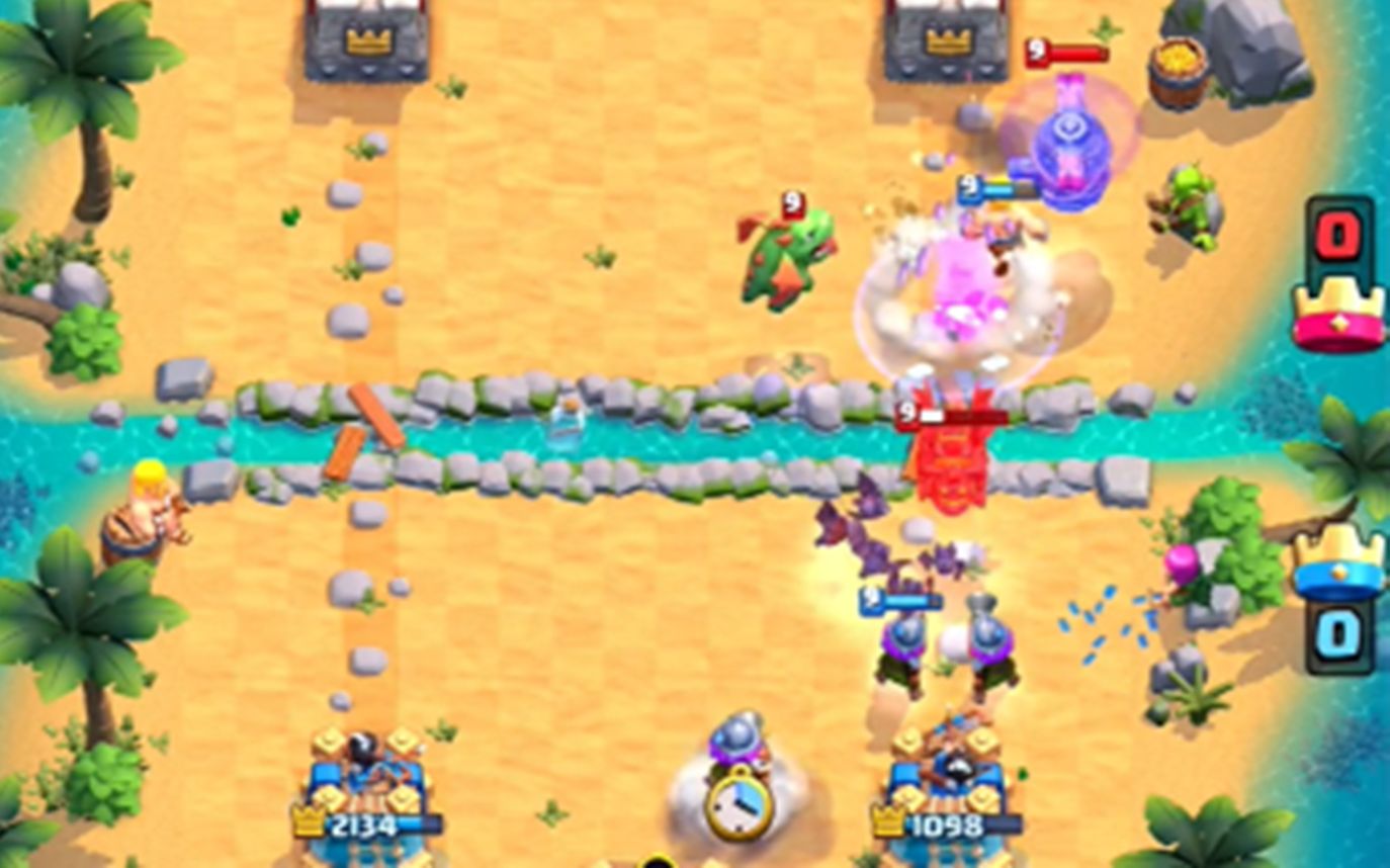 皇室战争:速转樵夫球,灵活的卡组不小心转出了三枪