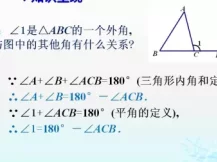 初中数学8年级上7.5三角形内角和定理(2)