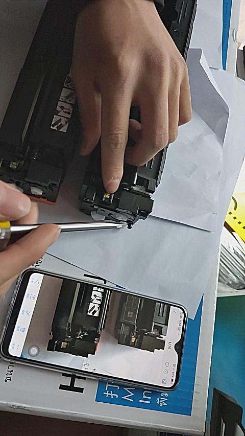 彩色硒鼓怎么换芯片