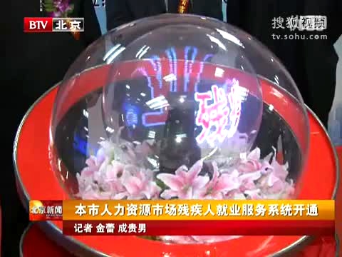 本市人力资源市场残疾人就业服务系统开通 111201 北京新闻