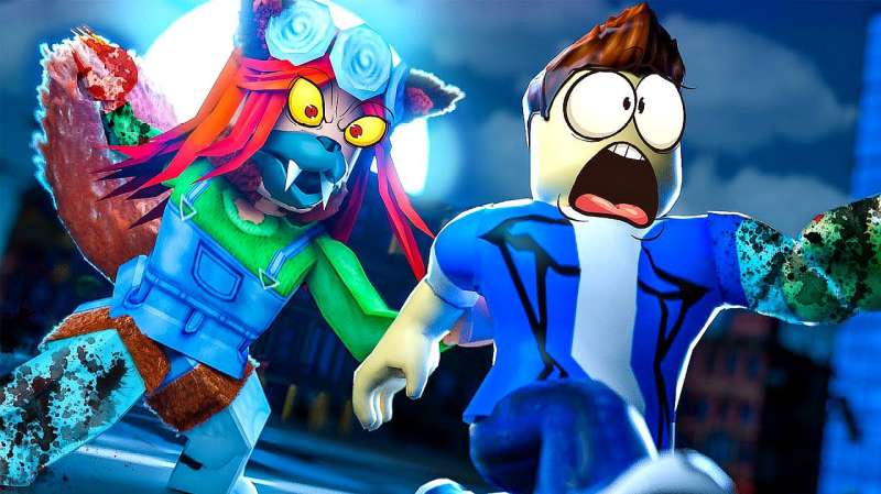 Roblox狼人杀模拟器:拾取弓箭反杀狼人!变身狼少年?小格解说