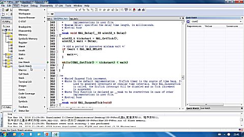 第F4_013章 STM32程序调试(第2节)_变量、存储器和寄存器的查看调试