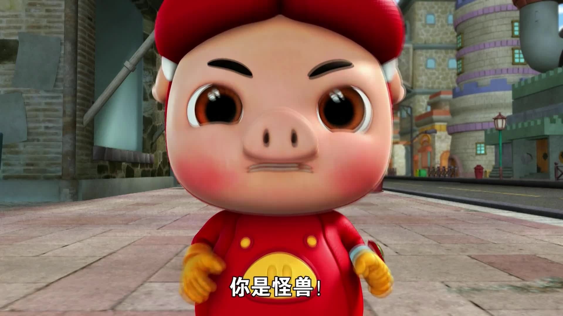 猪猪侠:古怪的怪兽,明明是一个猴子,却能像气球一样飘上天!