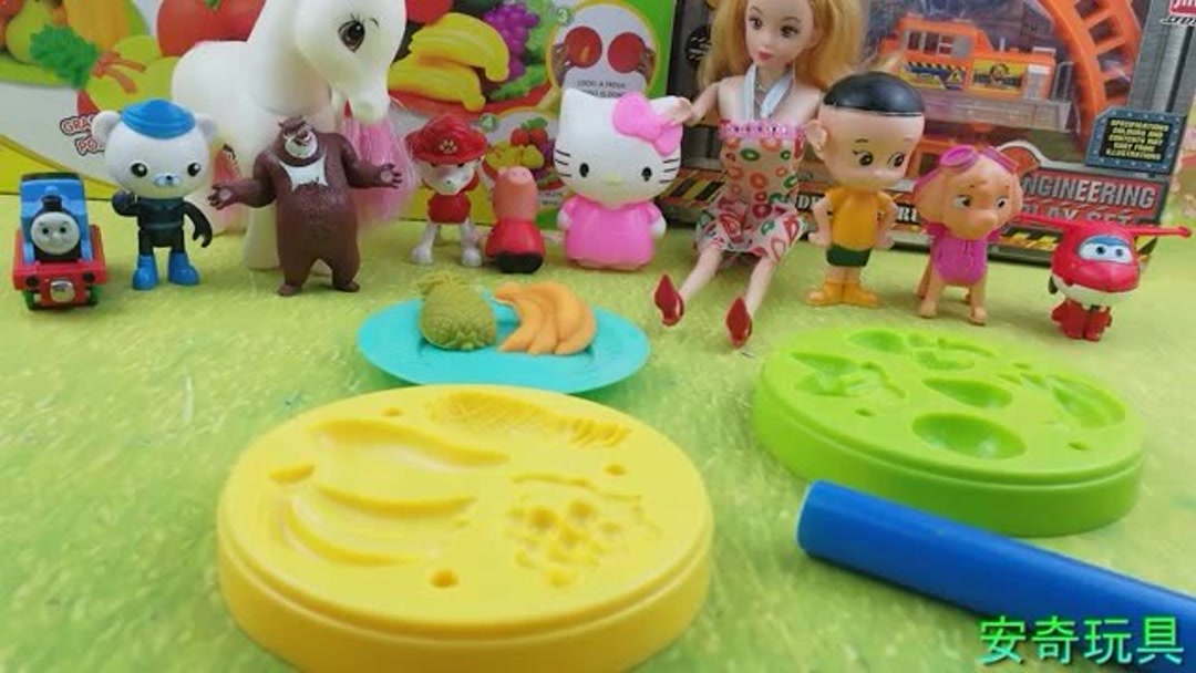 小猪佩奇可可小爱水果玩具