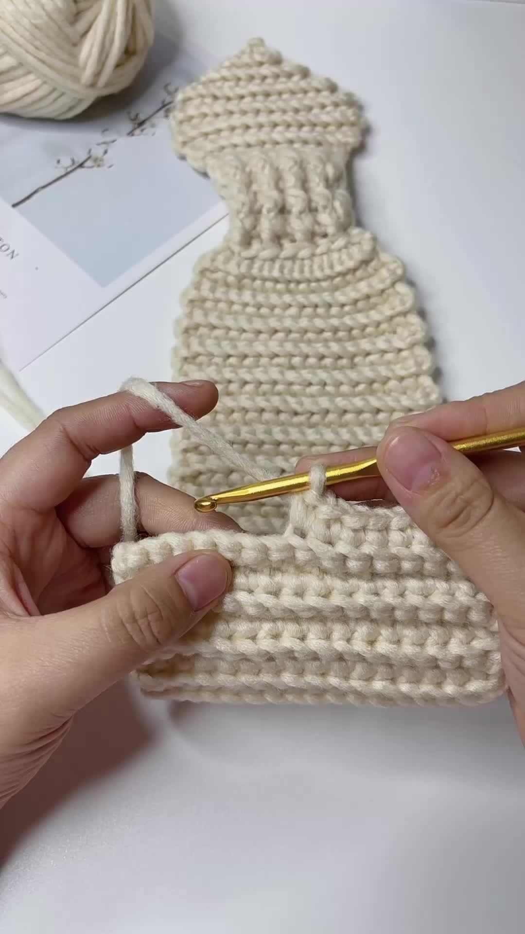 #手工diy #钩针围巾