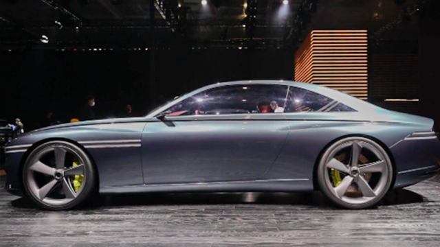 【上海车展】捷尼赛思X概念车--外观篇,标志性的双耀双线设计