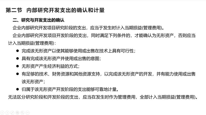 2020中级会计实务串讲4.2内部研发支出的确认和计量