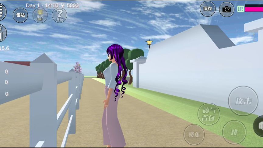 樱花校园模拟器:雪莹养宠物了哦,快来看看是哪两个宠物吧!☺