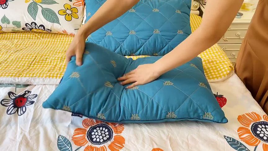 新入手了一对羽丝绒的枕头,非常的柔软舒适回弹力超好